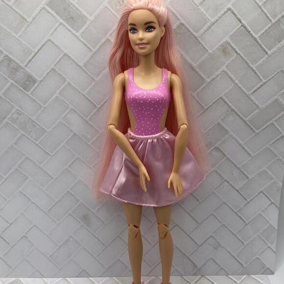 Barbie | Toys | Barbie Hnw4 Strawberry Lemonade Pop Reveal Articulated ...